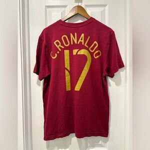 Nike | Shirts | Vintage Cristiano Ronaldo 7 Tshirt Nike Portugal 306 ...